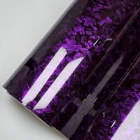 China Air Bubble Free PET Rainbow Forged Carbon Fiber Silver Car Sticker Color Change Film 1.52x17m for sale