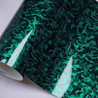 China Air Bubble Free PET Rainbow Forged Carbon Fiber Silver Car Sticker Color Change Film 1.52x17m for sale