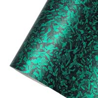 China Air Bubble Free PET Rainbow Forged Carbon Fiber Silver Car Sticker Color Change Film 1.52x17m for sale