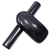 China PET Release Liner Black Gold Carbon Fiber Vinyl Wrap 1.52x18m 6D HD for sale