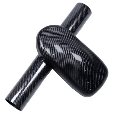 China PET Release Liner Black Gold Carbon Fiber Vinyl Wrap 1.52x18m 6D HD for sale