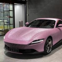 China Pink Car Wrap Vinyl Film 1.2x17m Removable Adhesive Vehicle Livery Wrap for sale