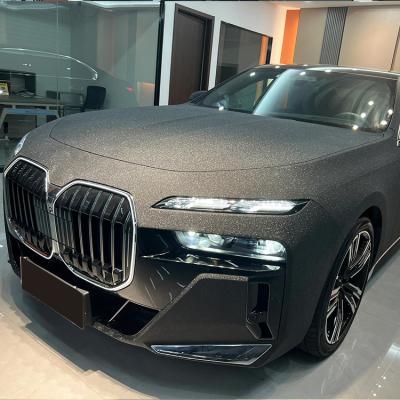 China Super Diamond Black Matte Car Wrap Vinyl 1.2x17m Color Changing Sticker Film for Cars for sale