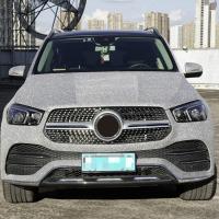 China Super Diamond Silver Car Wrap Vinyl 1.2x17m 160 Micron Removable Adhesive for sale