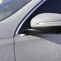 China Super Diamond Silver Car Wrap Vinyl 1.2x17m 160 Micron Removable Adhesive for sale
