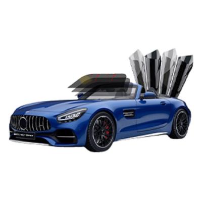 China Double Silver Magnetron Sputtering Car Window Film 25% VLT 3 Mil Thick Anti Scratch UV Proof for sale