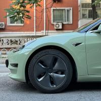China Macaron Avocado Green Car Vinyl Wrap 1.52x17m Roll Removable Adhesive Decal Sticker for sale