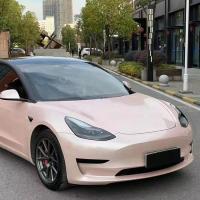 China Peach Pink Removable Car Wrap Vinyl Film 1.52x17m 160 Micron for Auto Body for sale