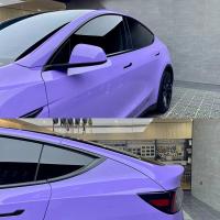 China Macaron Lavender Purple Vinyl Wrap Roll 1.52x17m for Car Automotive Film for sale