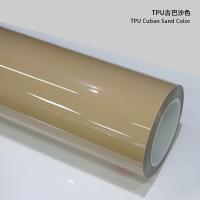 China TPU Yellow 1meter Cut for Sale Sample test High Stretchable TPU Vinyl Car Wrap Sticker Wholesale New Carbon TPU for sale