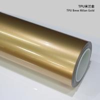 China TPU Yellow 1meter Cut for Sale Sample test High Stretchable TPU Vinyl Car Wrap Sticker Wholesale New Carbon TPU for sale