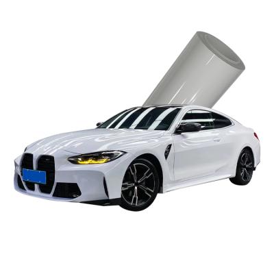 China TPU Dazzling White Colored Sticker Car PPF Paint Protection Film Car Paint Protection Film White Color Hydrophobic Tpu Car Wrap for sale
