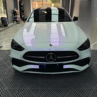 China TPU White Purple Car Color Wrap TPU PPF Whole Body Sticker Glossy White Air Bubble Free Car TPU PPF Film for sale