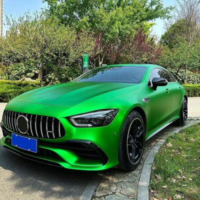 China Matte Chrome Green UV Proof Color Changing Anti Scratch Car Vinyl Wrap Decorative Car Film for sale