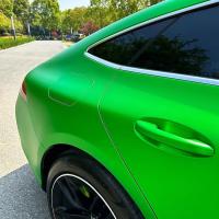 China Matte Chrome Green UV Proof Color Changing Anti Scratch Car Vinyl Wrap Decorative Car Film for sale