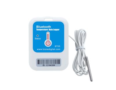 China Bluetooth Temperature Data Logger with External Sensor 12000 Data Storage 55m Range for sale