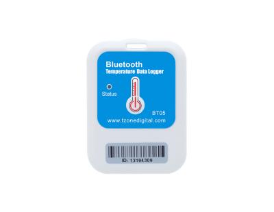 China Bluetooth Temperature Data Logger with High Accuracy Sensor 12000 Data Storage 55m Range for sale