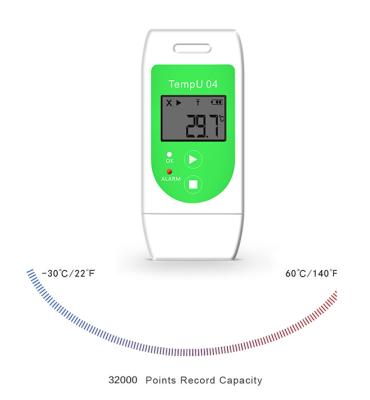 China Portable Multi Use USB Temperature Data Logger USB 2.0 84mm*36mm*14mm for sale
