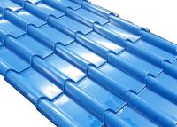 China 0.35 - 0.65mm Glazed Roof Tile Roll Forming Machine Pre Painted Steel Material for sale