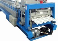 China 0.35 - 0.65mm Glazed Roof Tile Roll Forming Machine Pre Painted Steel Material for sale