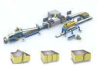 China Exterior Wall PU Sandwich Panel Line / 24 m PIR Sandwich Panel Roll Forming Machine for sale