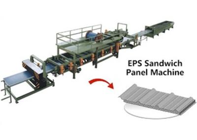 China 300KW Power PU Sandwich Panel Production Line Steel Thickness 0.3 - 0.8mm for sale