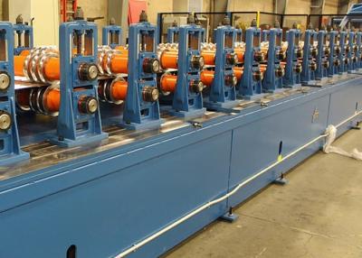 China 20 Stations Steel Silo Roll Forming Machine Wire Electrode Cutting Punching for sale