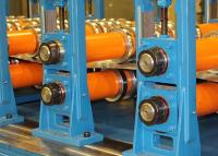 China 20 Stations Steel Silo Roll Forming Machine Wire Electrode Cutting Punching for sale