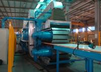 China PLC Control Rock Wool Production Line / PU Formed Sectional Sandwich Panel Line for sale