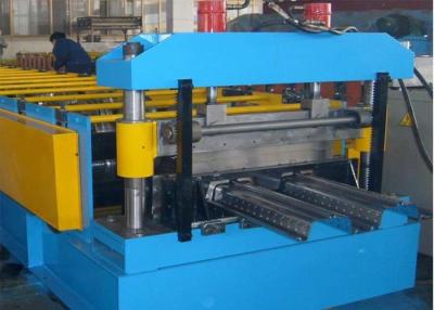China Floor Deck Panel Steel Roll Forming Machine 16 Rolling Steps 8 - 12m / Min for sale
