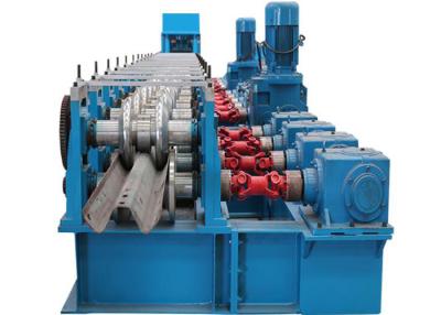 China 2 Wave Highway Guardrail Roll Forming Machine Galvanized W Beam Industrial for sale