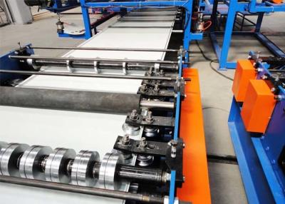 China Automatic Rock Wood / PU Sandwich Panel Roll Forming Machine , Roof Tile for sale