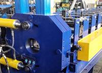 China Color Plate Tube Roll Forming Machine For Rectangular Downspout 21 Stations for sale