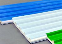 China Composite PU Foam Roof Panel Roll Forming Machine High Strength For Decoration for sale