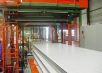 China Automatic Sawing PU Sandwich Panel Continuous Production Line 3-8m/min 300kw for sale