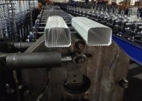 China 0.5 - 0.8mm Color Steel Square Tube Making Machine Rainwater Pipes Support for sale