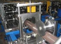China Flying Saw Cutter Aluminium Downpipe Roll Forming Machine In Workshops Warehouse for sale