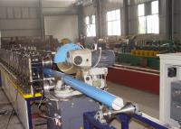 China 0.3 - 0.8mm Rainwater Downpipe Roll Forming Machine with Flying Saw Cutter for sale