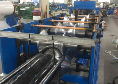 China Color Steel Rainspout Pipe Roll Forming Mahine Rectangle Round Shape Available for sale