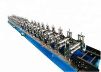 China Iron Steel Downpipe Roll Forming Machine / Half Round Pipe Making Machine for sale