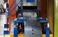 China Solar PV Support Rack Roll Forming Machine 80mm Shaft Diameter 380V 45KW for sale