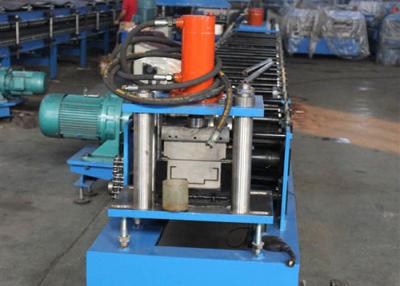 China Steel Metal Windows Roller Shutter Door Roll Forming Machine Blue Color for sale
