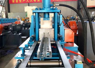 China Storage Shelf Beam Rack Cable Tray Roll Forming Machine Hydraulic Mould Cutting for sale