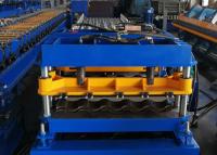China Hydraulic Cutting Cold Roll Forming Machines , Sheet Roof Tile Making Machine for sale