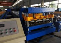 China Hydraulic Cutting Cold Roll Forming Machines , Sheet Roof Tile Making Machine for sale