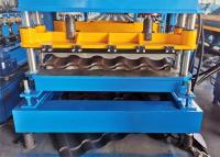 China 0.3-0.8mm Color Steel Roof Sheet Roll Forming Machine 13 Steps 4kW for sale