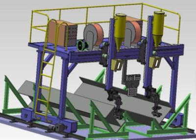 China Automatic Submerged Arc T Beam Welding Line Machine 1200mm Flange Width for sale