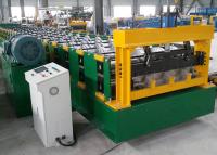 China Galvanized Floor Deck Roll Forming Machine / Metal Roof Panel Machine for sale