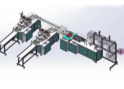 China Surgical Disposable Nonwoven N95 KN95 Face Mask Making Machine Full Automatic for sale