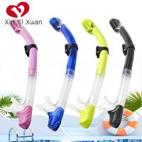 China Customizable 49cm Dry Snorkel with Silicone Mouthpiece for Scuba Diving and Swim Training - 190g Lightweight Design for sale
